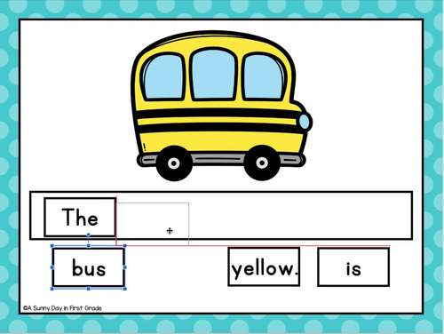 Sentence Scramble for Google Slides™ by A Sunny Day in First Grade