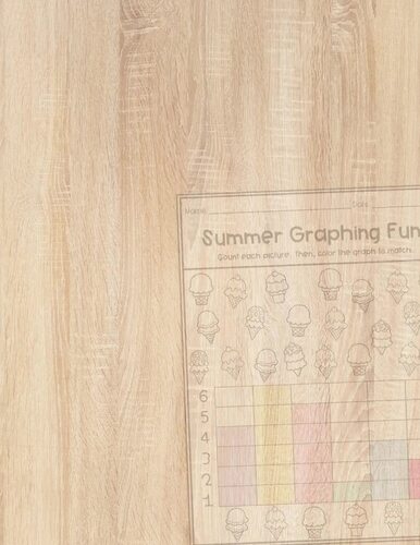 Summer Graphing Worksheets | Counting & Data Activities | No Prep for K-1