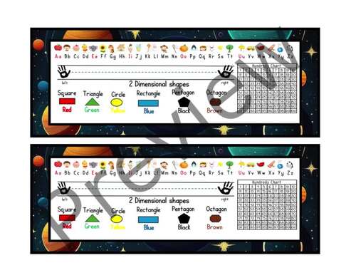 Editable Space Theme Student Desk Name Tags / Name Plate| Back to School