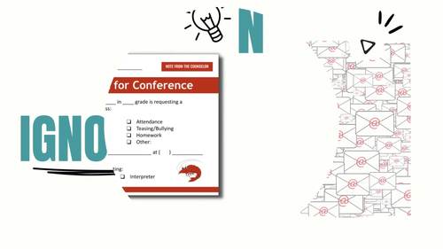 Parent Request for Conference Form, Editable Template | Counselor Form