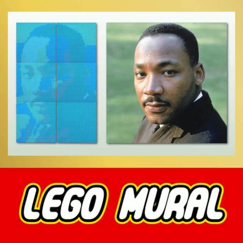 Martin Luther King Jr Lego Mural by Fuglefun | TPT
