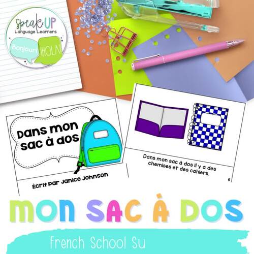 French School Supplies Reader Fournitures scolaires - Print & Digital ...