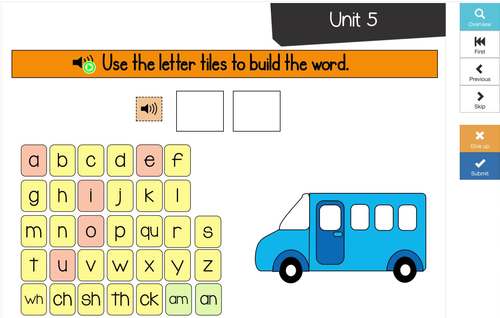 Level 1 | Unit 5 | Word Families am an | BOOM CARDS | Fun Phonics