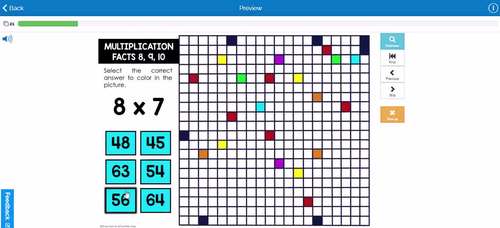 Multiplication Facts Review 8 to 10 Boom Cards by The KNA Shop | TPT