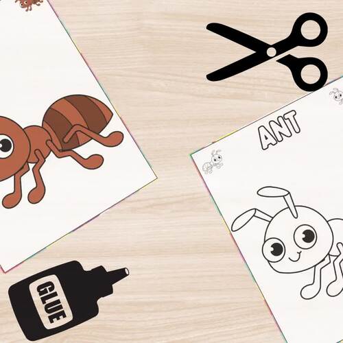 Ant Craft Template-Spring & Summer Insect Bulletin Board Craft-Cut ...