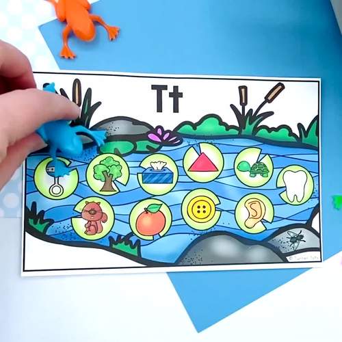 Frog ABC Initial Sound Identification Activity - Pond Beginning Sound ...