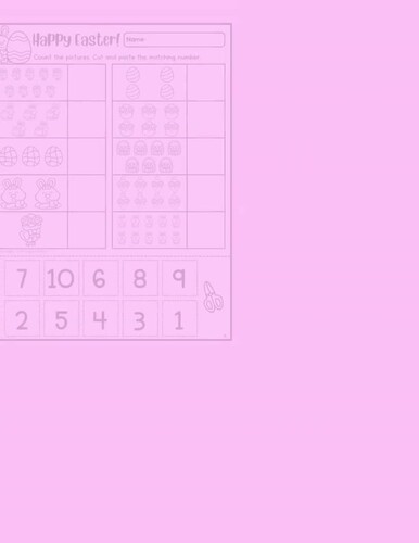 Easter Counting 1-10 Worksheets Spring Math Centers Cut and Paste ...