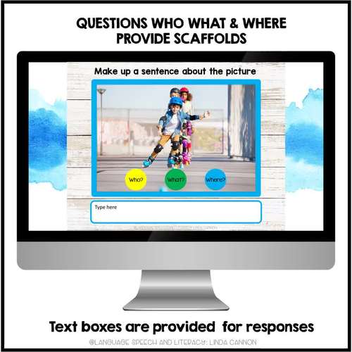 Spring Google Classroom WH Question Photo Scenes, Sentences, Writing ...