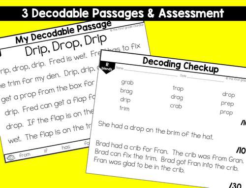 R Blends Decodable Readers and Passages | TpT