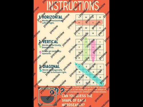 Colors Word Search Puzzles Basic Shades Nature 2nd-5th Grade Fun Activities