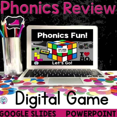 Phonics Awesome 80s Digital Game for Google Slides and PPT by Leigh's ...