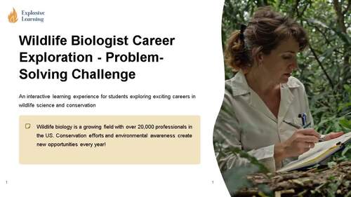 Wildlife Biologist Career Exploration | Problem Solving Challenge ...