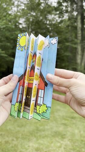 Back To School Articulation Agamograph Craft - September | TPT