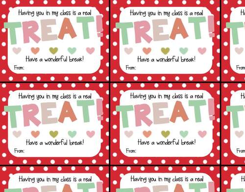 Rice Krispies Treats Christmas (Winter) Holiday Gift Tag- Having you in ...