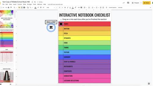 Digital Middle School Music Interactive Notebook - Digital INB - music ...