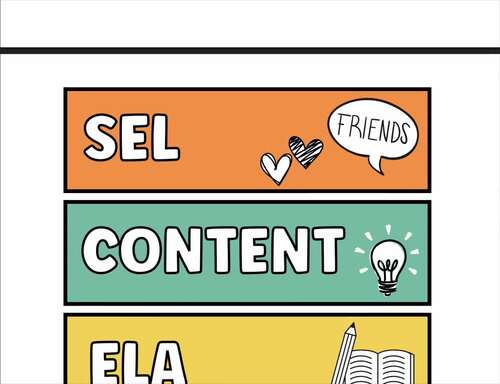 Doodle Classroom Schedule Cards | Visual Daily Schedule by They Call Me ...