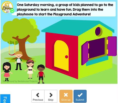 Playground Following Commands (with audio) | Emotions & Vocabulary