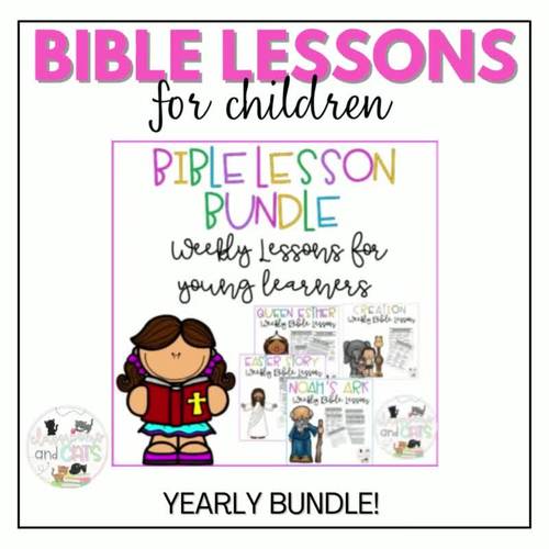 Bible Lessons for Little Learners BUNDLE by Classrooms and Cats - Erin ...