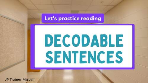 Phonics Decodable Sentences: Blending Sounds to Read with Confidence!