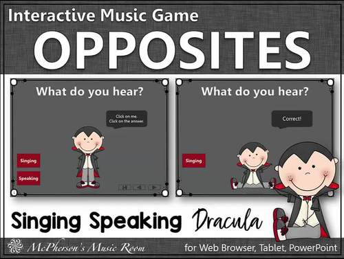 Halloween Music Singing or Speaking Voice | Interactive Music Game ...