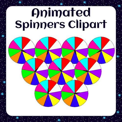 Animated GIF Customizable Spinners Clipart – 9 Colours | TPT