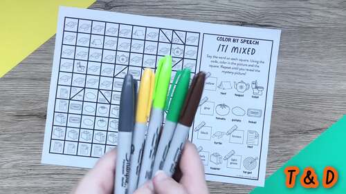 Color By Speech - Halloween Theme Bundle - Articulation Game - Boom PPT ...