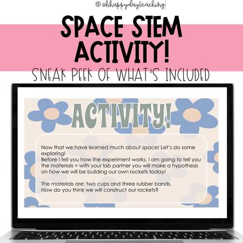Space STEM activity! End of school year activity! by Oh Happy Day Teaching