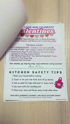 Valentine's Day Visual Recipes | Life Skills Cooking | Special Ed Early ...