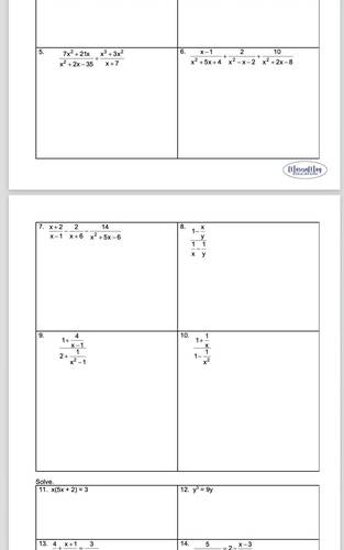 Precalculus - Algebra Review & Functions Unit - *MORE Algebra Review ...