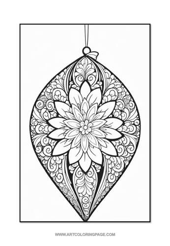 Celebrate the Holidays with Christmas Ornament Coloring Vol 8 100 Designs