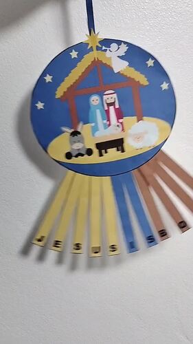 Nativity Craft Hanging Chirstmas Craft Religious Christian Craft Jesus ...