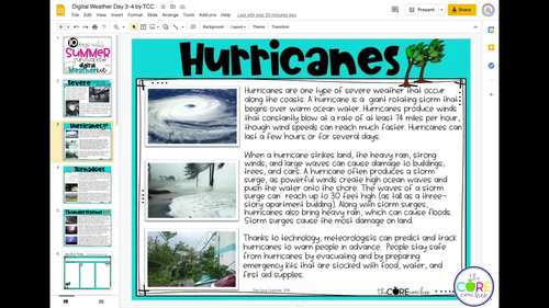 End of the Year Activities - Countdown to Summer Weather Activities 3rd ...