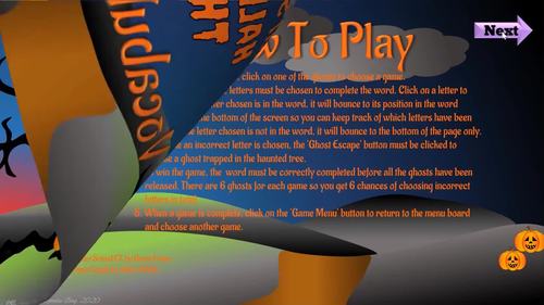 Interactive Halloween Vocabulary Game ESL by The ESL Goodie Bag | TPT