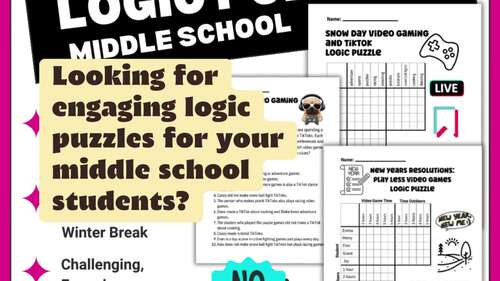 Black History Month Middle School Logic Puzzles, Martin Luther King, 4 ...