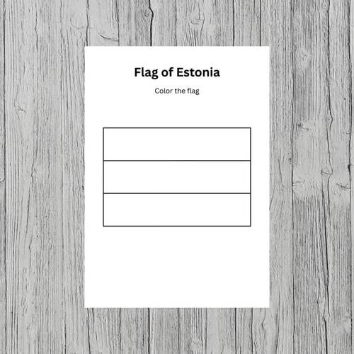 Estonia Map & Coloring Pages | Geography Printable for Kids by ...