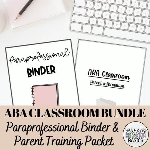 Bundle ABA Staff and Parent Training Resources by Beltran's Behavior Basics