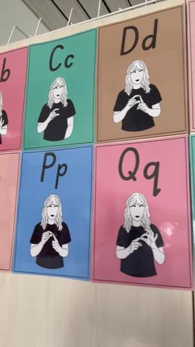 ASL and Auslan Posters Rainbow BUNDLE Bulletin Board Classroom Decor