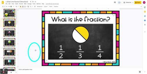 Fractions 1: What is the fraction? Google Slides™ by Mme Bock | TpT