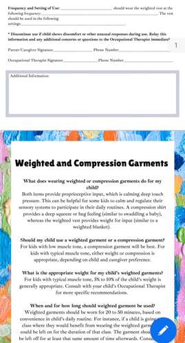 BUNDLE Weighted Vest Instructions, Tracking Log, Wearing Schedule, and ...