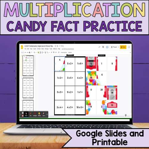 Multiplication Facts | Multiplication Math Center Candy Theme | TPT