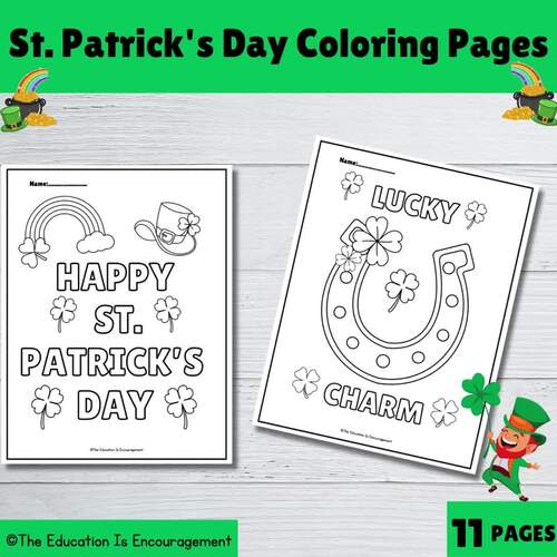 St. Patrick's Day Coloring Pages | March Coloring Sheets Printable