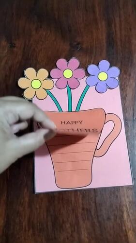 Mothers Day Card Craft | Flower Card | Writing Activities | Teacher ...