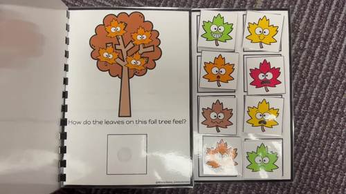 Fall Leaves Emotions Adapted Book | SEL Activity | TPT