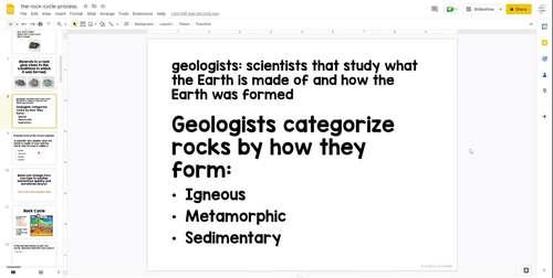 The Rock Cycle Process Interactive Lesson | TPT