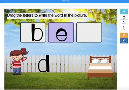 Short Vowels Boom Cards E by Interactive Teaching 1 | TPT