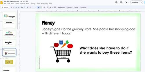 Grade 3 Math - Financial Literacy - Digital Google Slides + Form