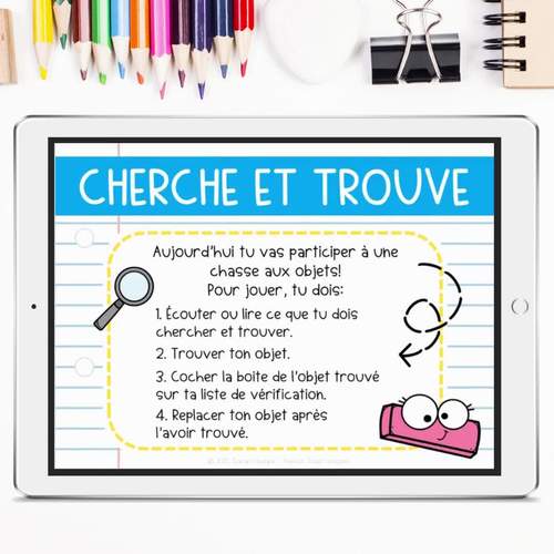 French Back to School Scavenger Hunt DIGITAL + PRINTABLE | La rentrée