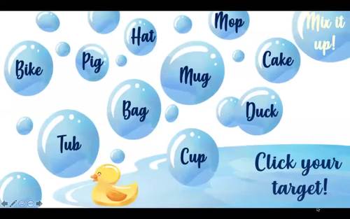Bubble Burst Articulation Game | CVC Words | Speech Sounds | Consonant ...