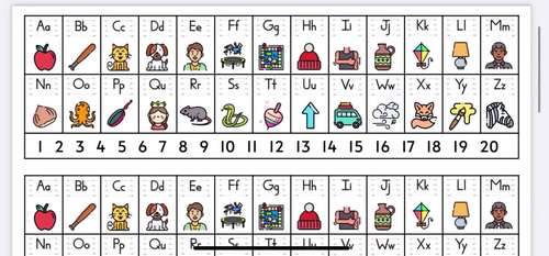 Alphabet Desk Strip by JOLLY TEACHING | TPT