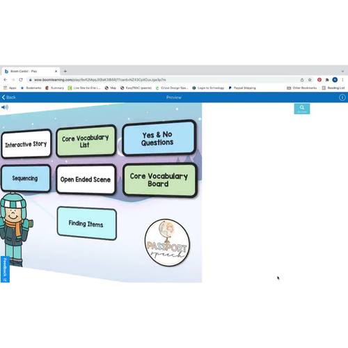 Core Vocabulary Interactive Boom Sequencing Story: Winter by Passport ...